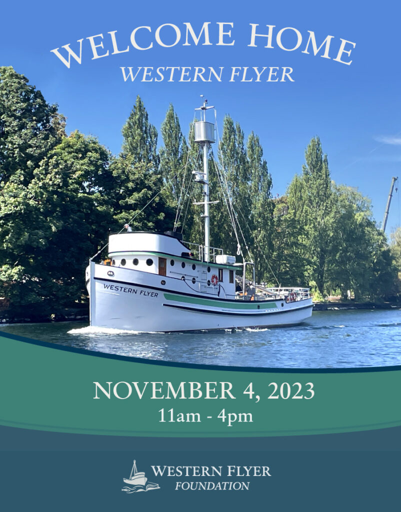 After a thorough restoration, The Western Flyer has officially set sail ...